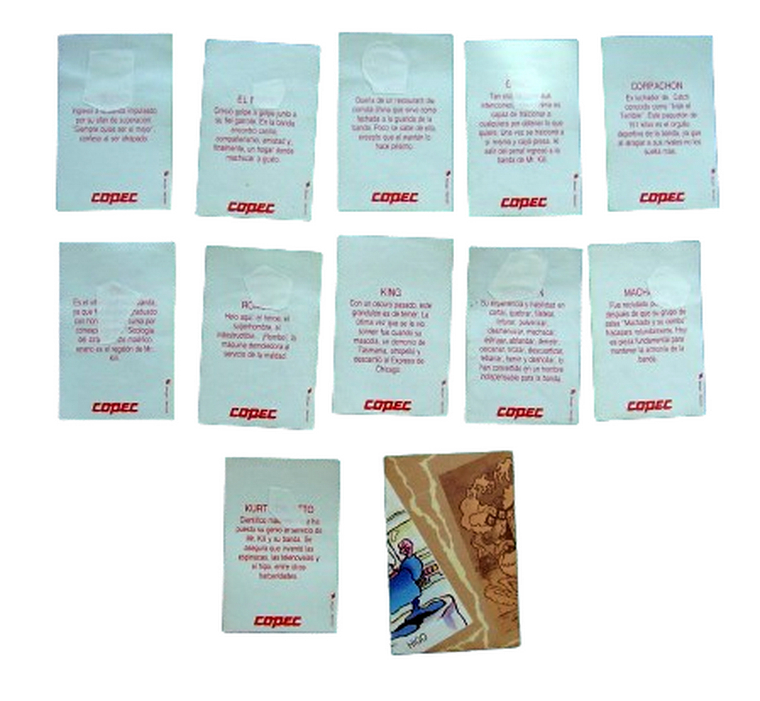 Copec La Gran Recompensa 1986 Laminas 12 Mr Kill y Otros ...