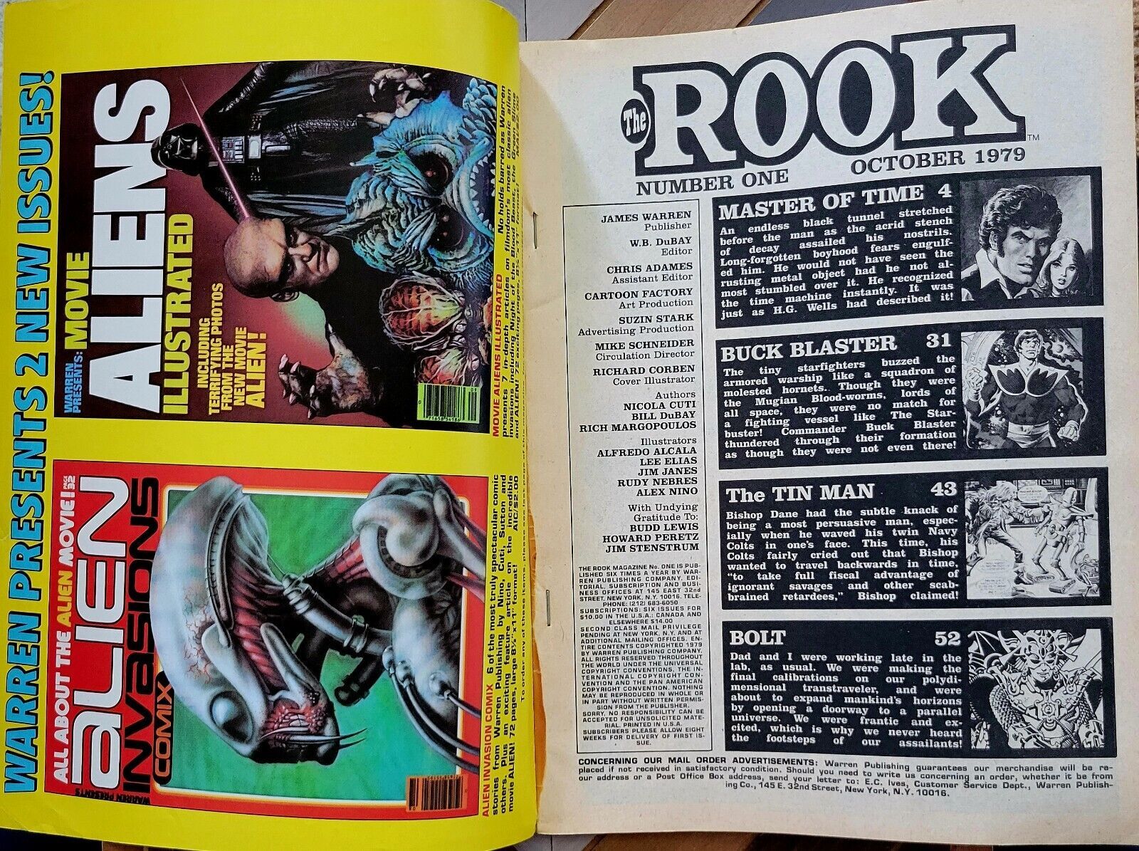 THE ROOK #1 FN/VF (Warren 1979) All New Series Premiere/Painted Cover ...