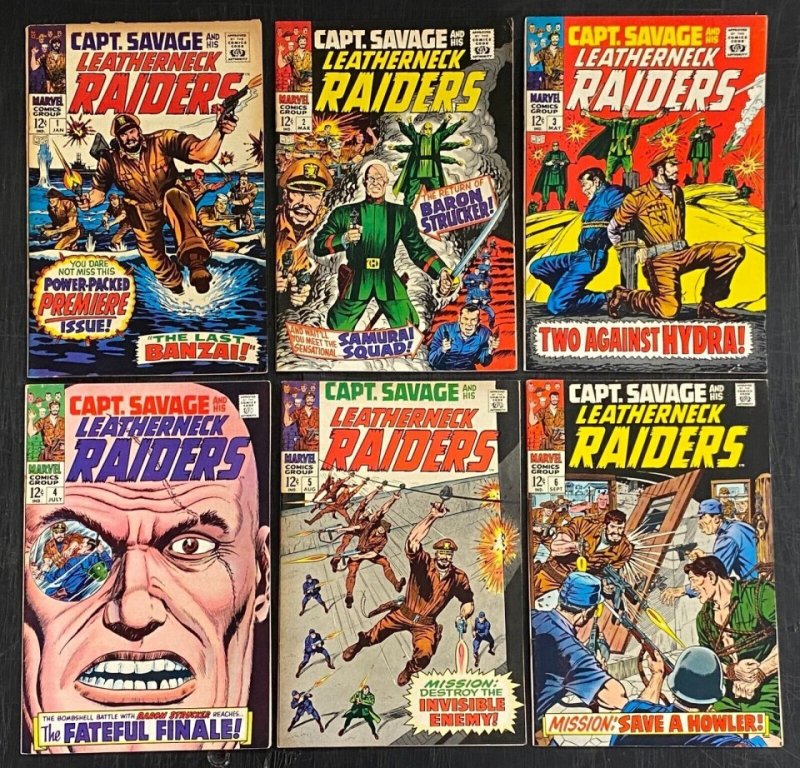 Captain Savage (1968) #'s 1 2 3 4 5 6 7 8 9 10 11 12 13 14 15 16 17 18 ...