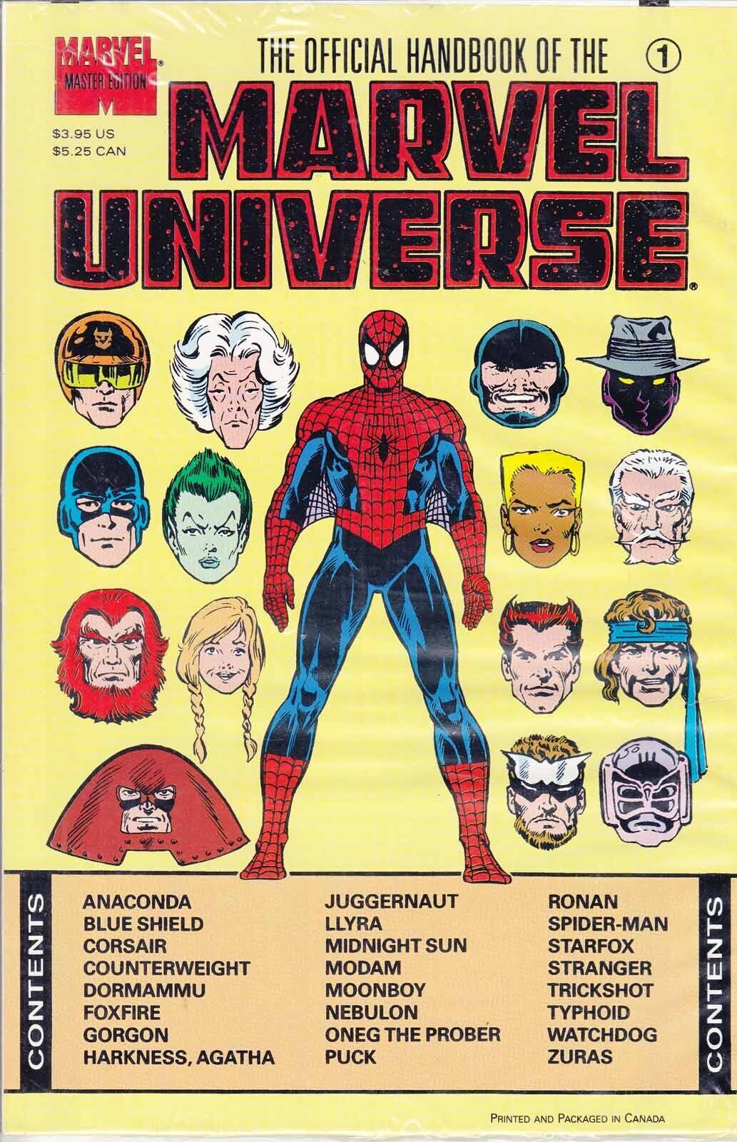 Official Handbook of the Marvel Universe Master Edition #1 (in bag) VF ...