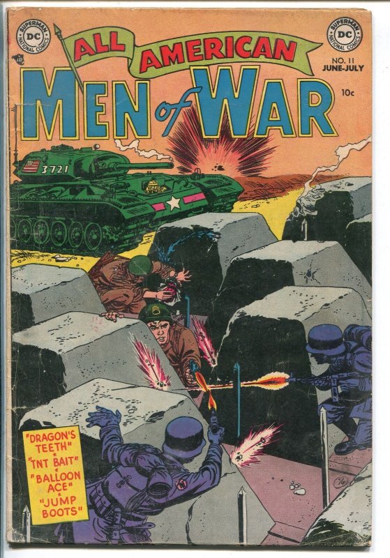 ALL American MEN of WAR #11 1954-Dc Comics-Frogman-Paratrooper-Vg ...
