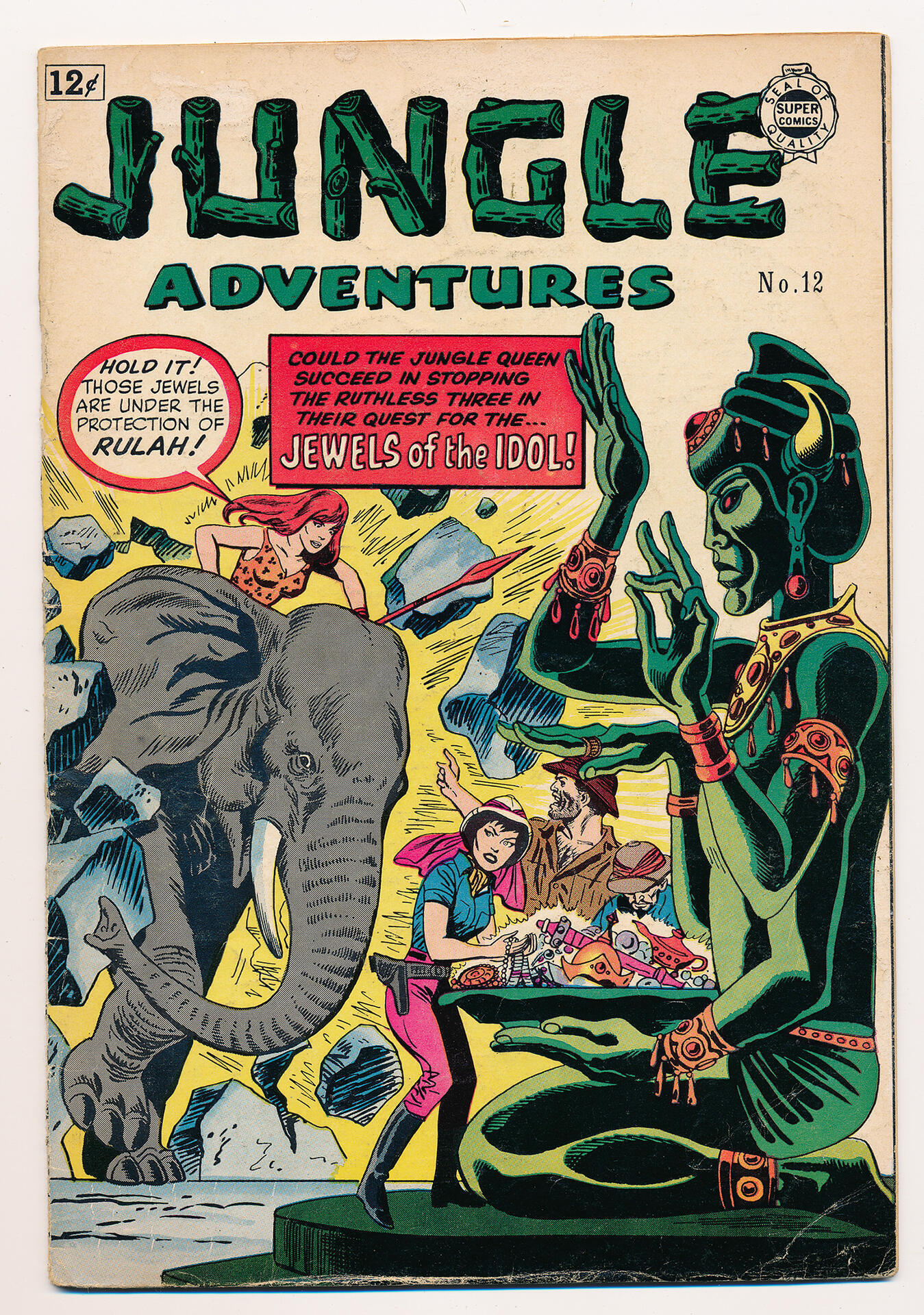 Jungle Adventures (1963 Super Comics) #12 FN, Rulah Jungle Goddess ...