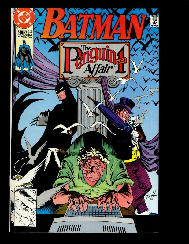 Lot Of 10 Batman DC Comics # 446 447 448 449 450 451 452 453 454 455 ...