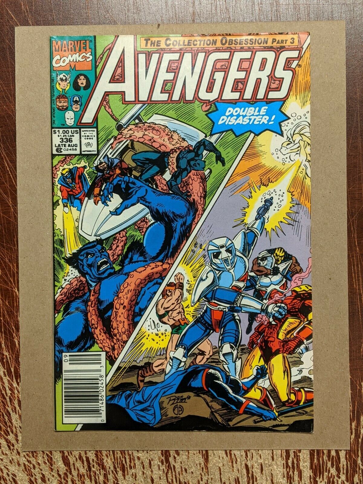The Avengers # 336 Marvel Comic Captain America Thor Beast Double ...