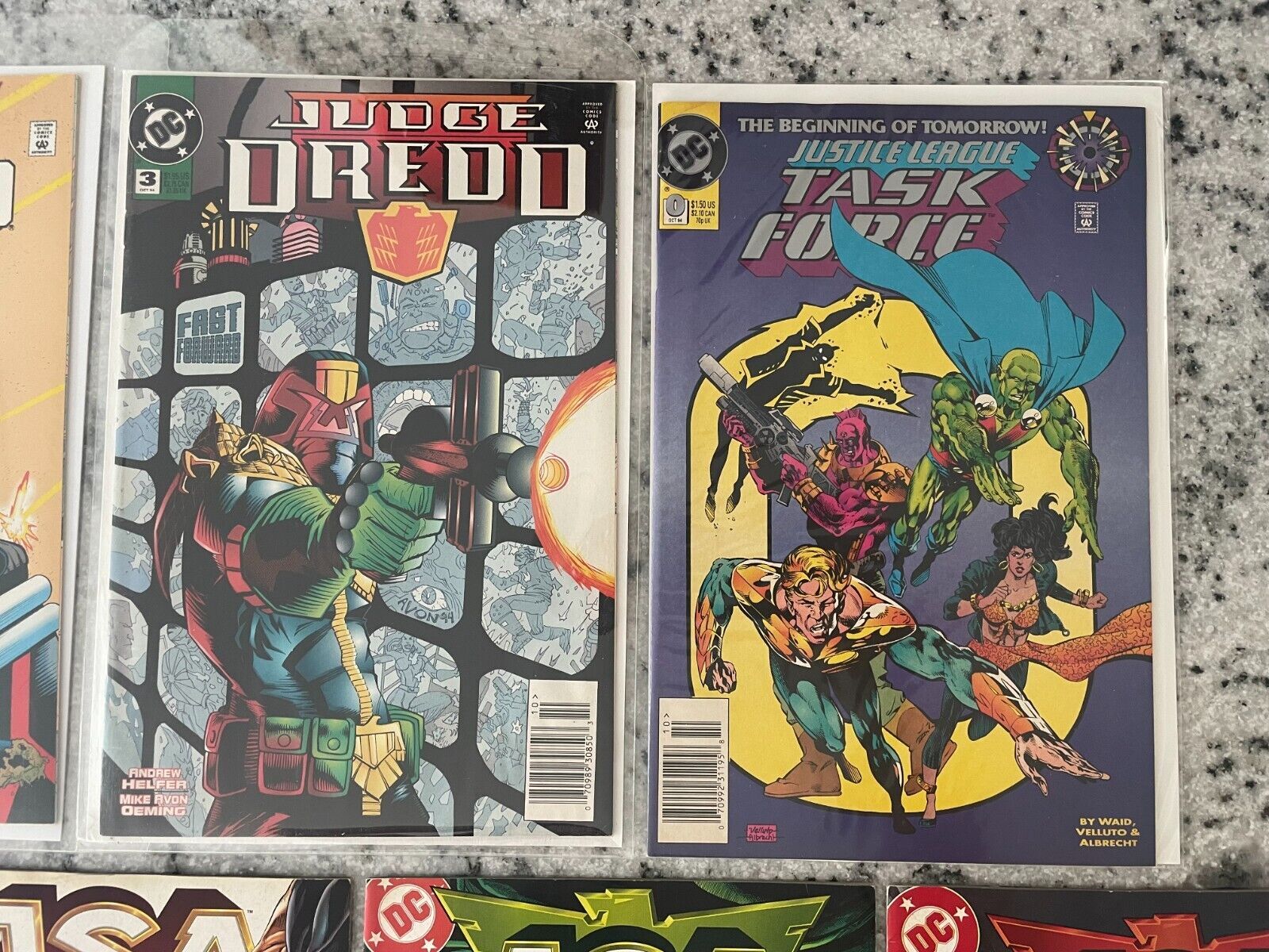 7 DC Comics JSA # 57 60 62 Classified 10 JLA Task Force 0 Judge Dredd 3 ...