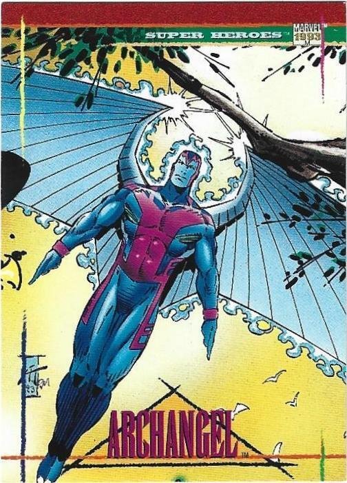 1993 Marvel Universe #110 Archangel | Comic Collectibles - Trading ...