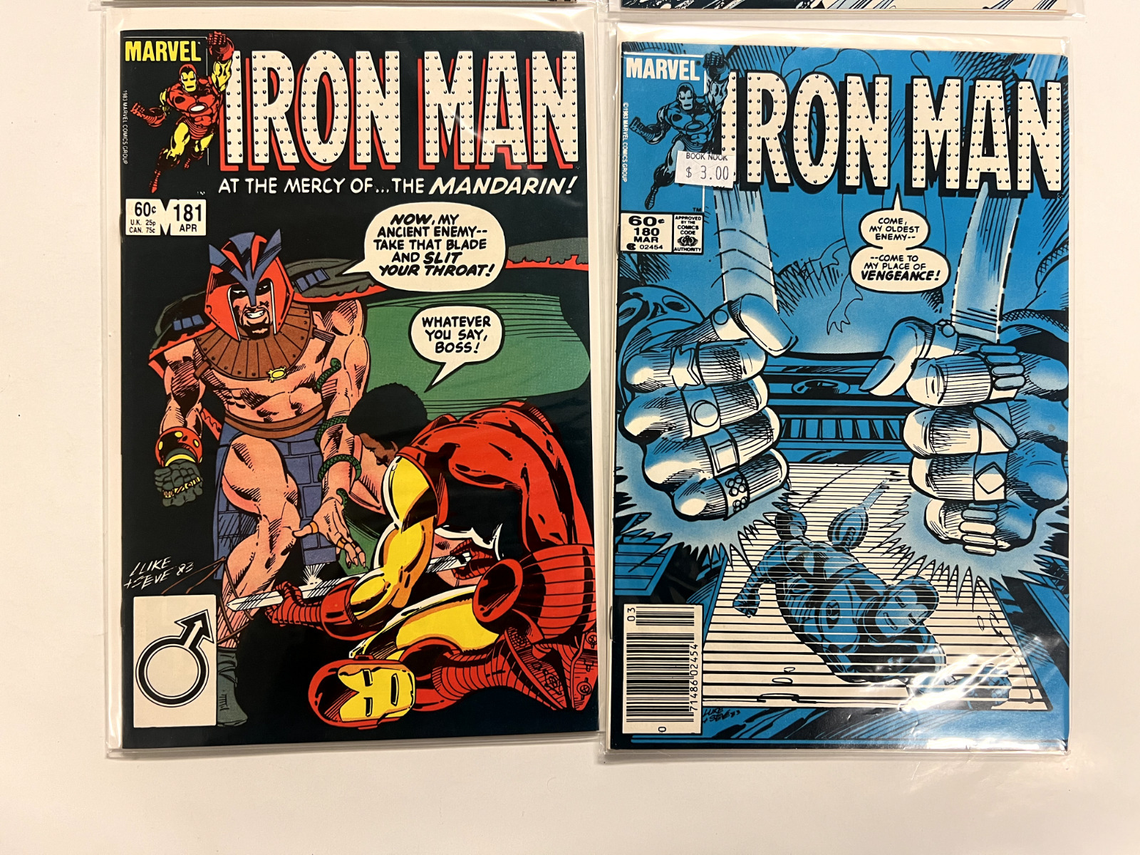 4 Iron-Man Marvel Comics #180 181 182 183 Defenders Hulk X-Men Iron-Man ...