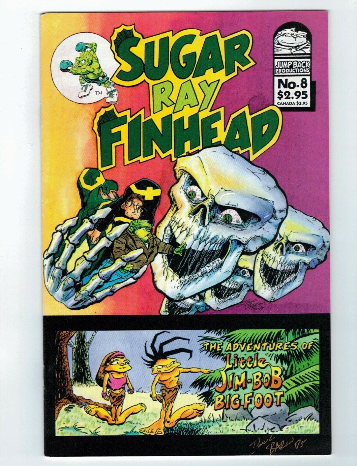 Sugar Ray Finhead #8 FN signed by Doug Baron Jump Back comic ...