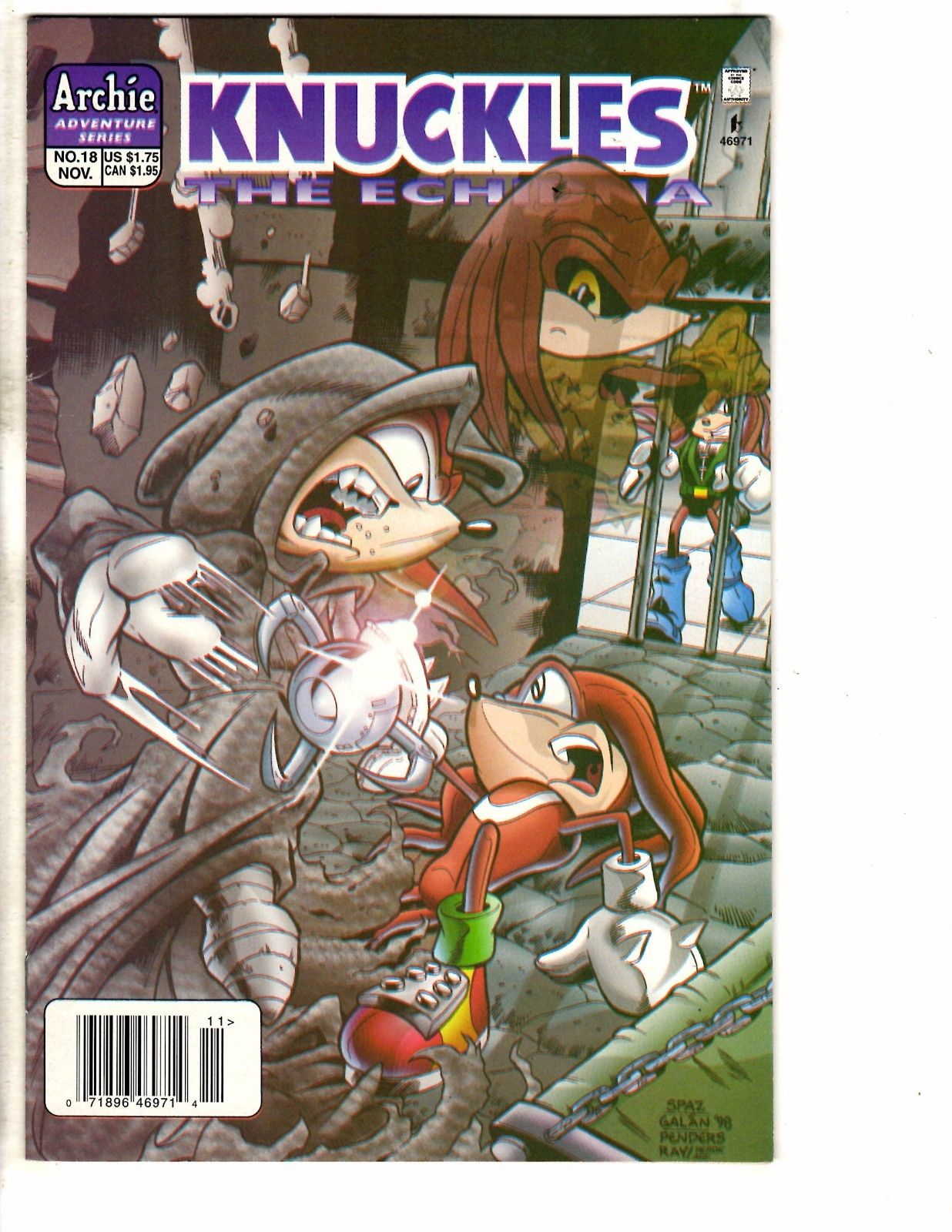 Knuckles # 18 NM- Archie Adventure Series Comic Book Sonic The Hedgehog ...