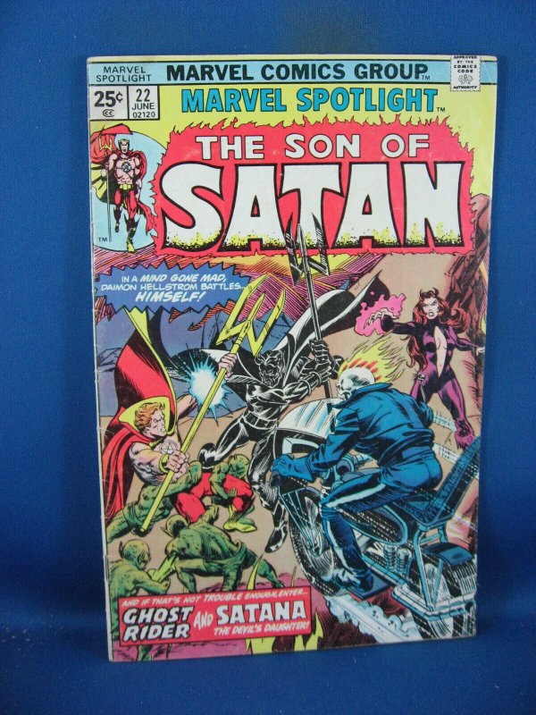 Marvel Spotlight 22 VG+ SON of Satan Satana Ghost Rider 1975 | Comic ...