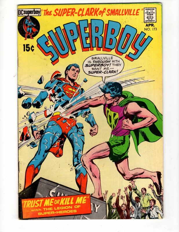 Superboy #173 (1971) "The Super Clark of Smallvile!" / Id#721 | Comic ...