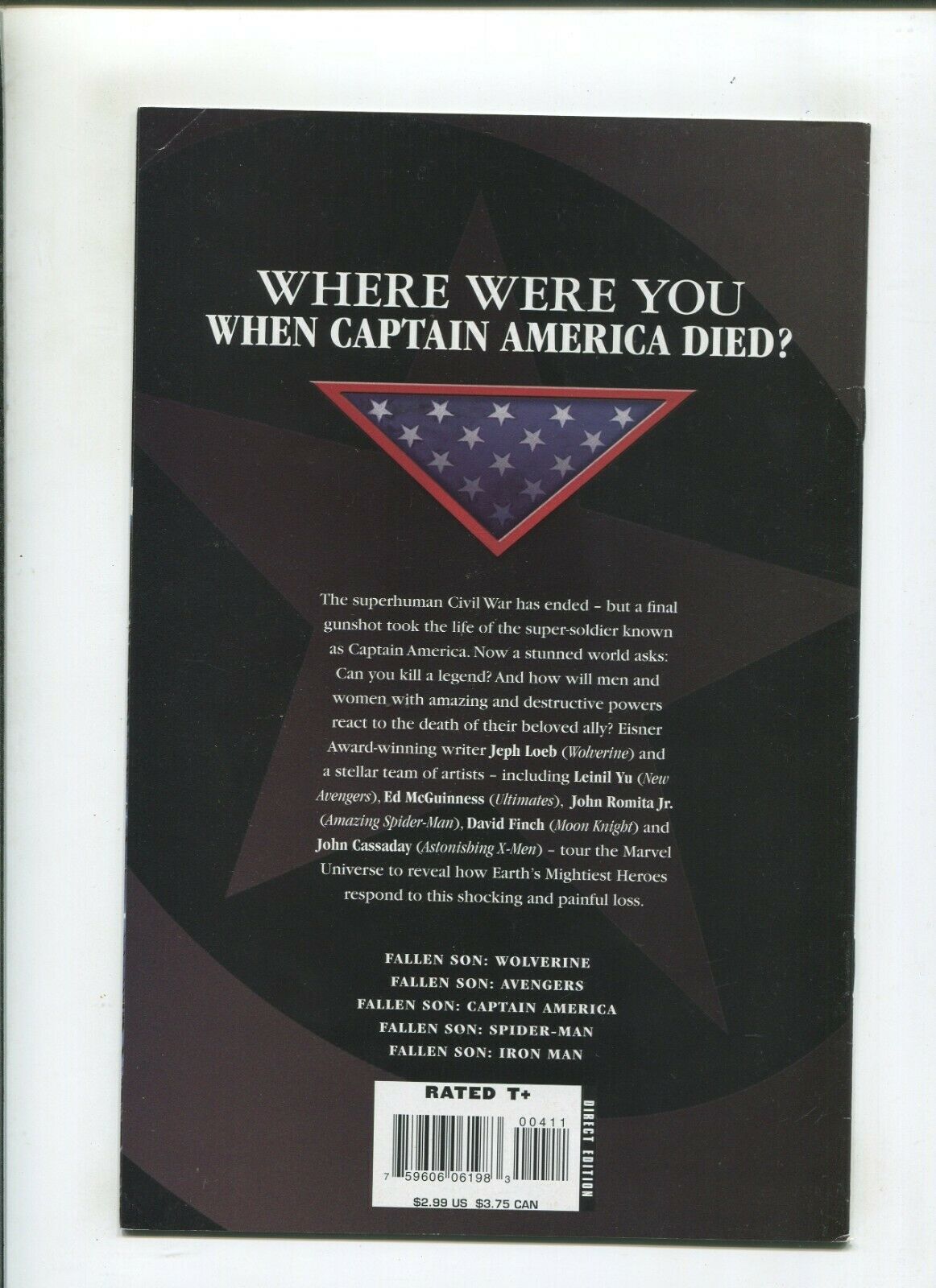 Fallen SON Death of Captain America #4 (9.2) 2007 Spider-Man | Comic ...