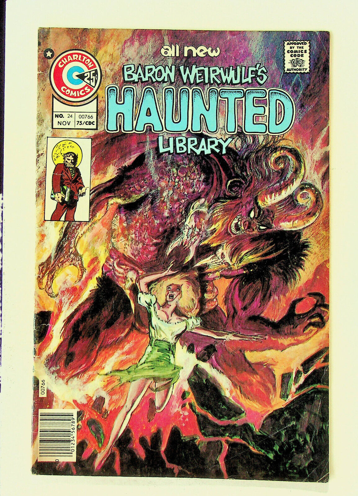 Baron Weirwulf's Haunted Library #24 (Nov 1975, Charlton) - Good ...
