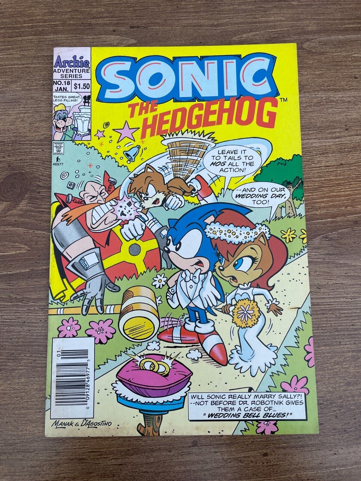 Sonic The Hedgehog #18 VF Archie Adventure Series Comic Book Knuckles ...