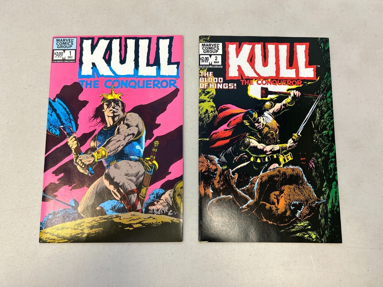 Kull The Conqueror (1982) #1-2 + Kull The Conqueror #1-10 (1983) Marvel ...