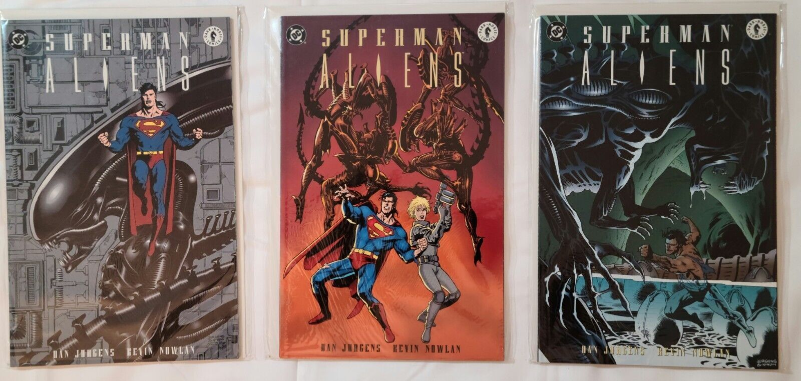 Superman Vs Aliens #1-3 Complete Set (DC Comics-Dark Horse 1995) NM ...