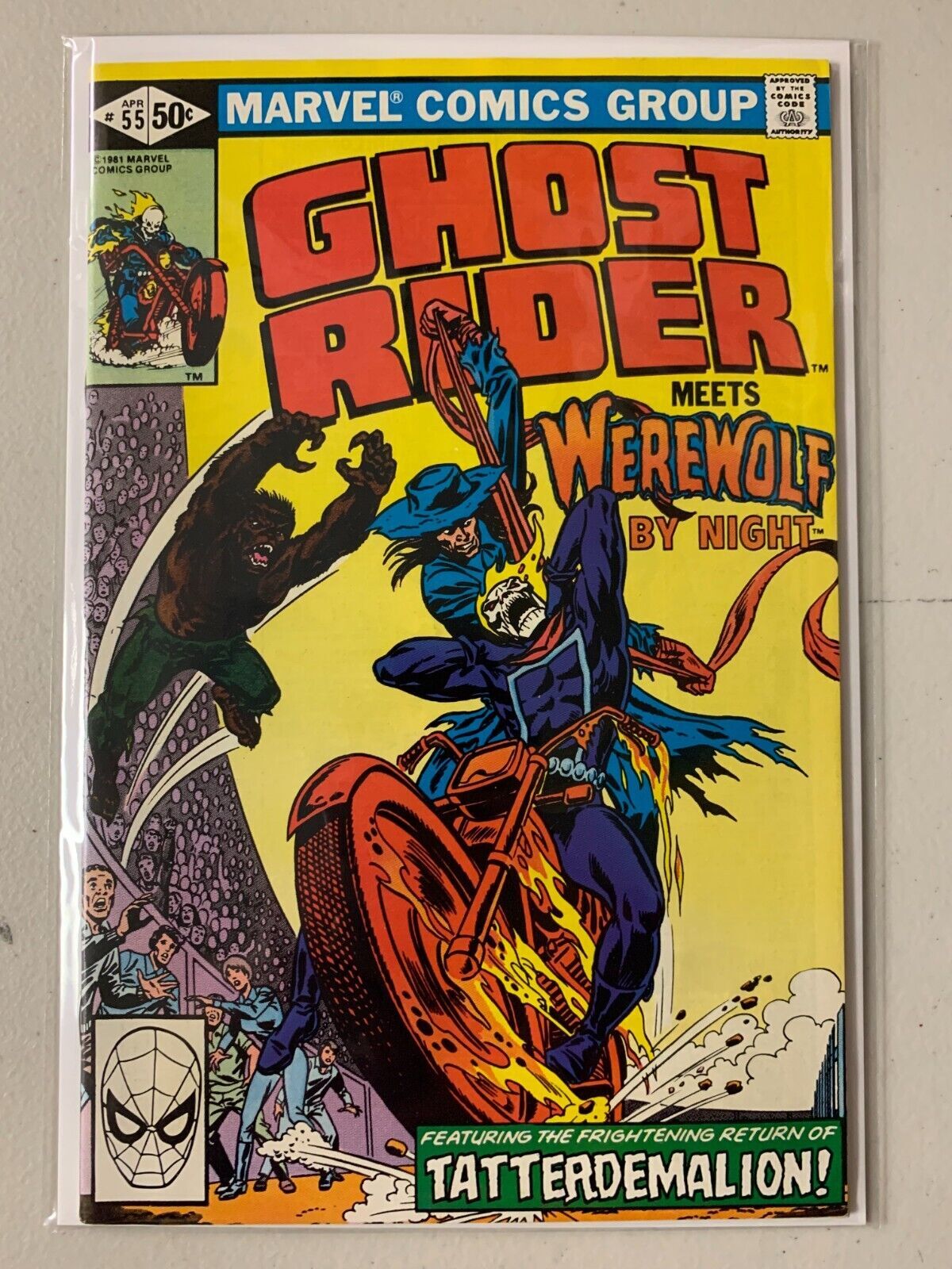 Ghost Rider #55 Direct Ghost Rider vs. Werewolf by Night 8.0 VF (1981 ...