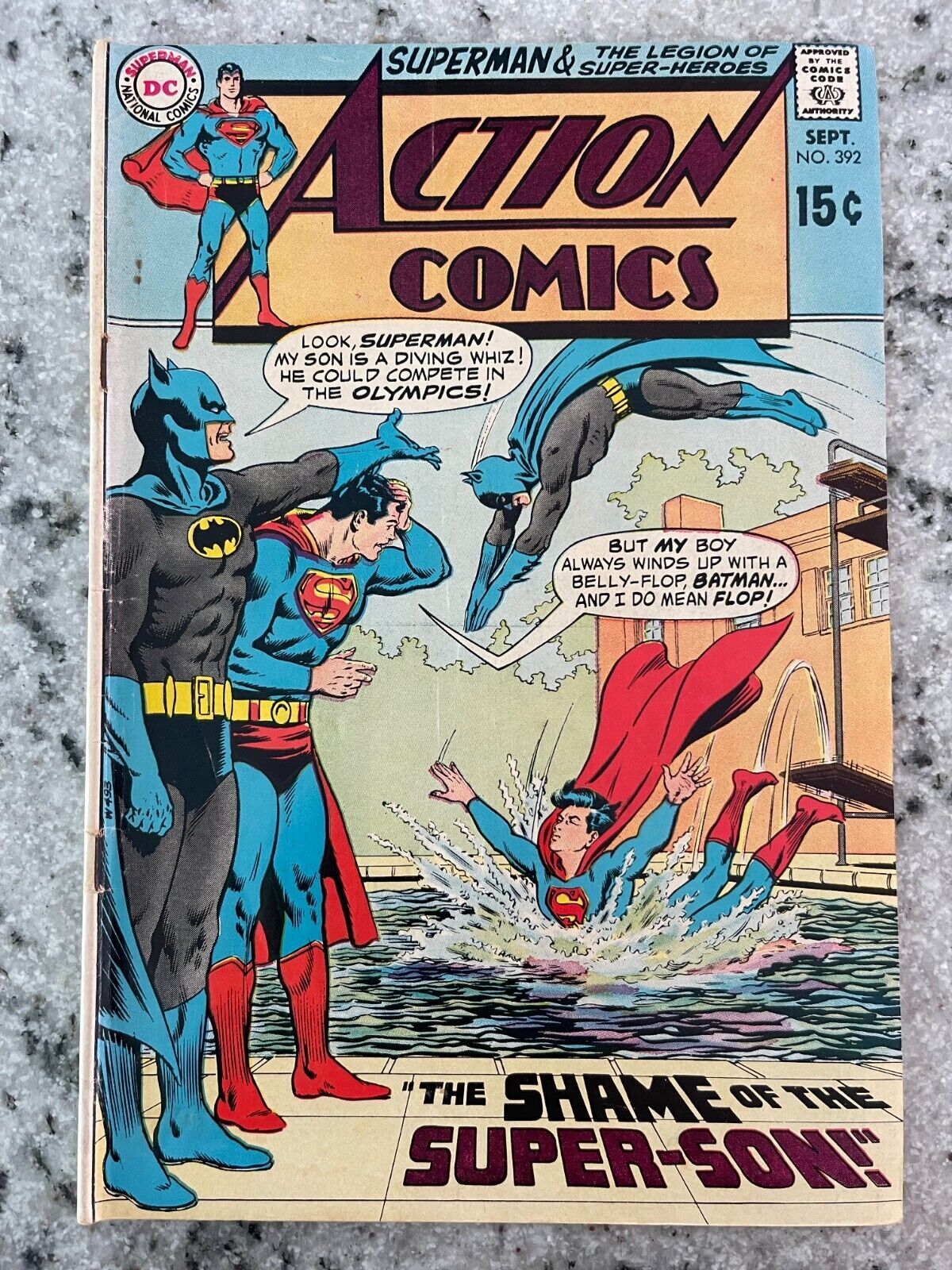 Action Comics # 392 FN DC Silver Age Comic Book Superman Batman Flash 7 ...