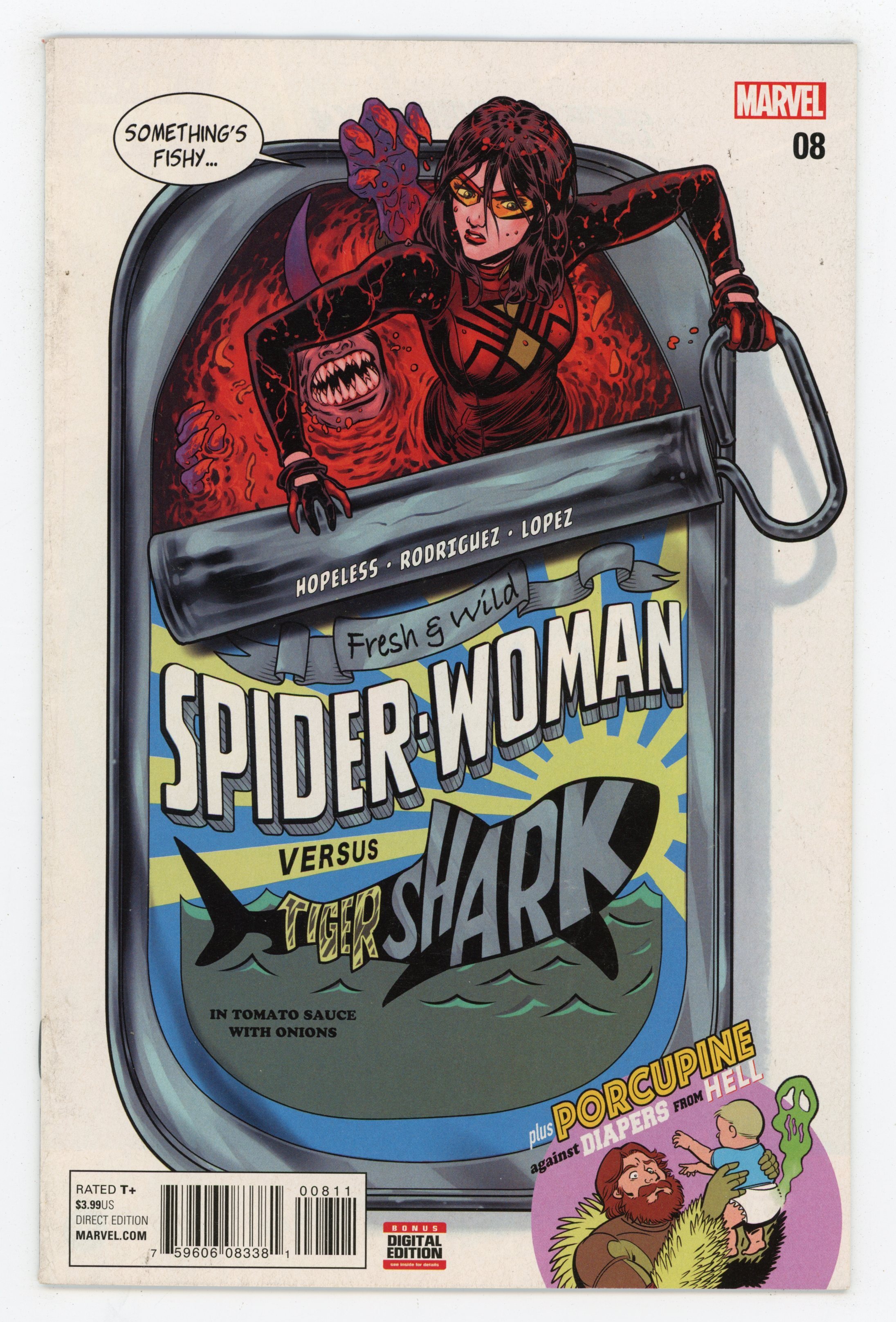 Spider-Woman #8 (2016 v6) Tiger Shark VF | Comic Books - Modern Age ...