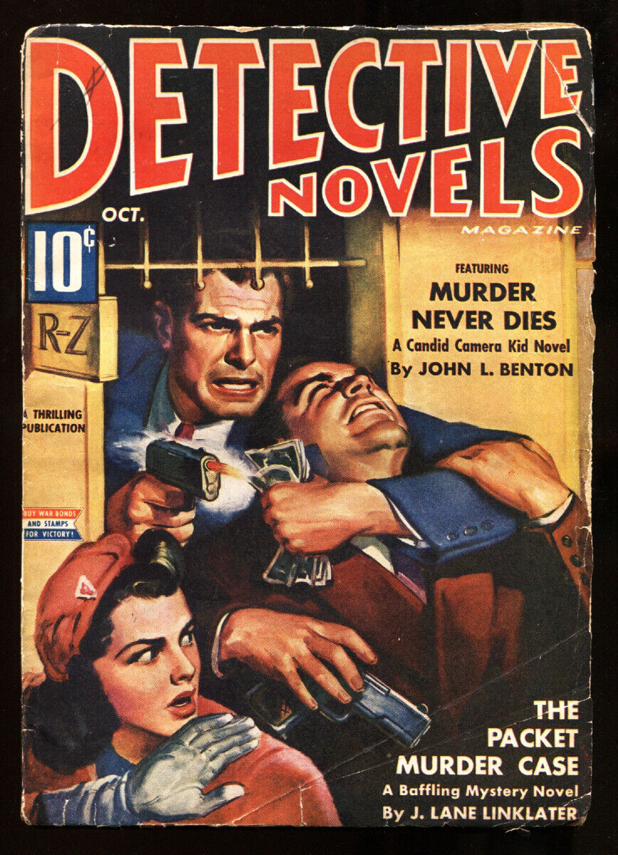 Detective Novels--Oct 1942--Murder Never Dies--Candid Camera Kid--Pulp ...