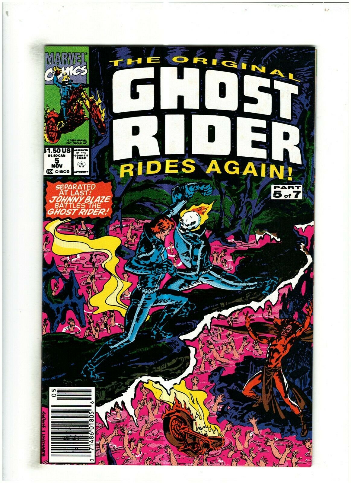 Original Ghost Rider Rides Again! #5 NM- 9.2 Newsstand Marvel Comics ...