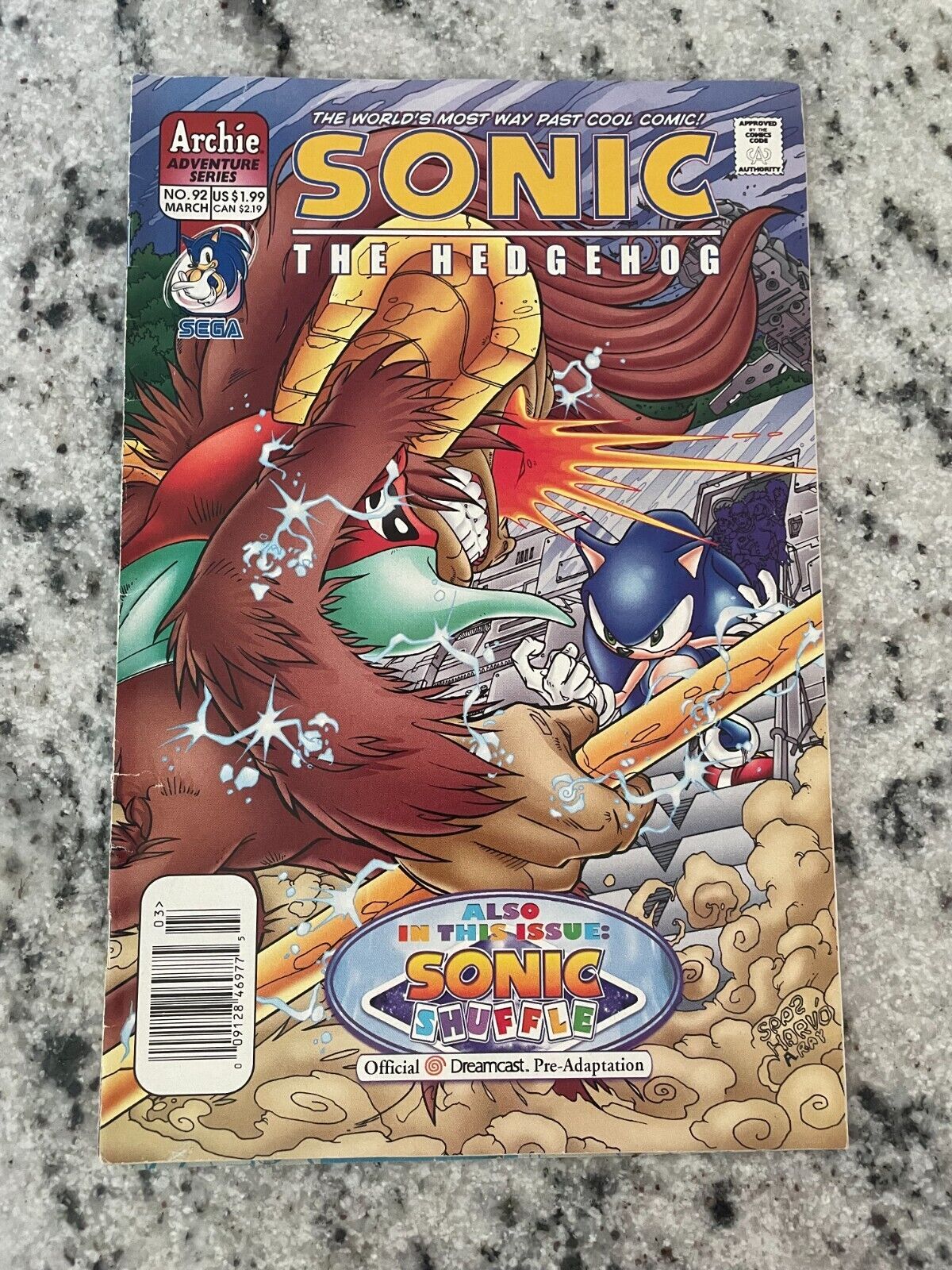 Sonic The Hedgehog # 92 VF- Archie Adventure Series Comic Book Tails 16 ...
