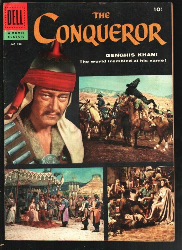The Conqueror-Four Color Comics #690 1956- John Wayne as Genghis Khan ...