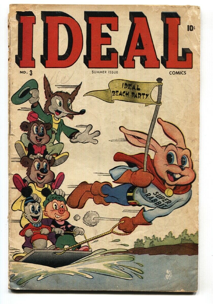 Ideal #3 1945-Timely-Super Rabbit-WWII era-vg- | Comic Books - Golden ...