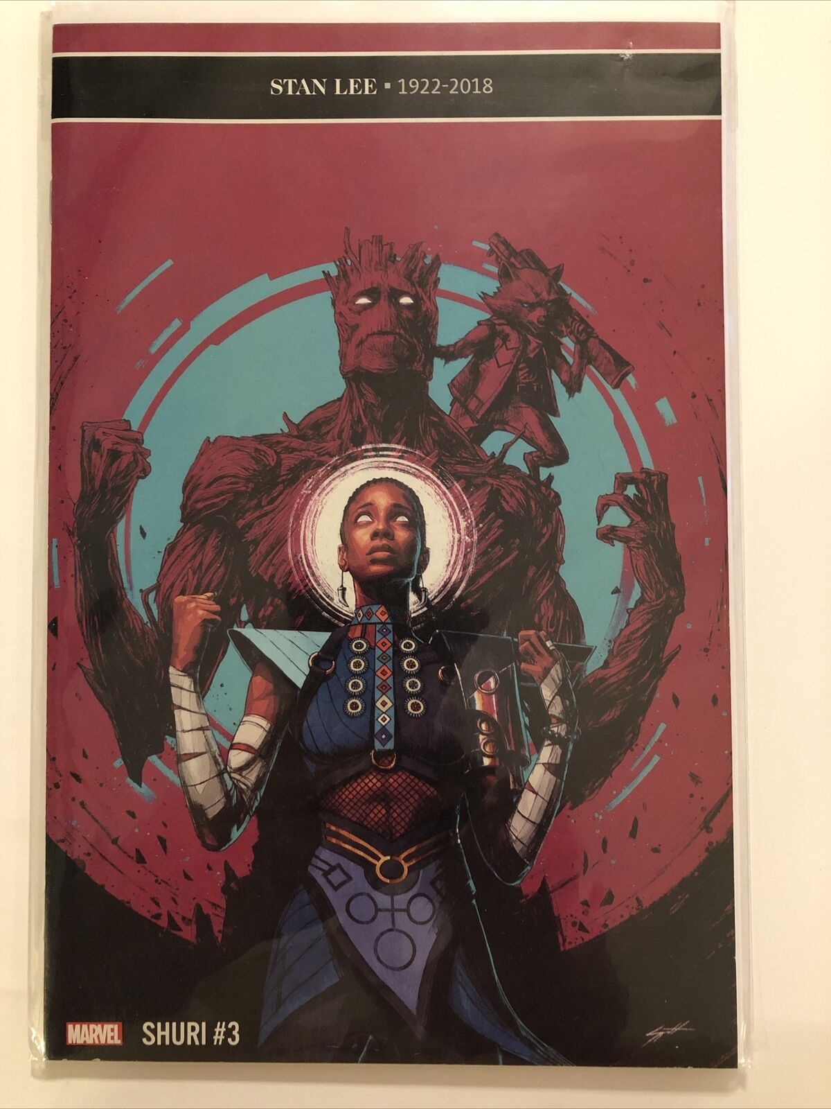 Shuri #3 SAM Spratt Stan LEE Tribute Cover (See Pics) Groot Black ...