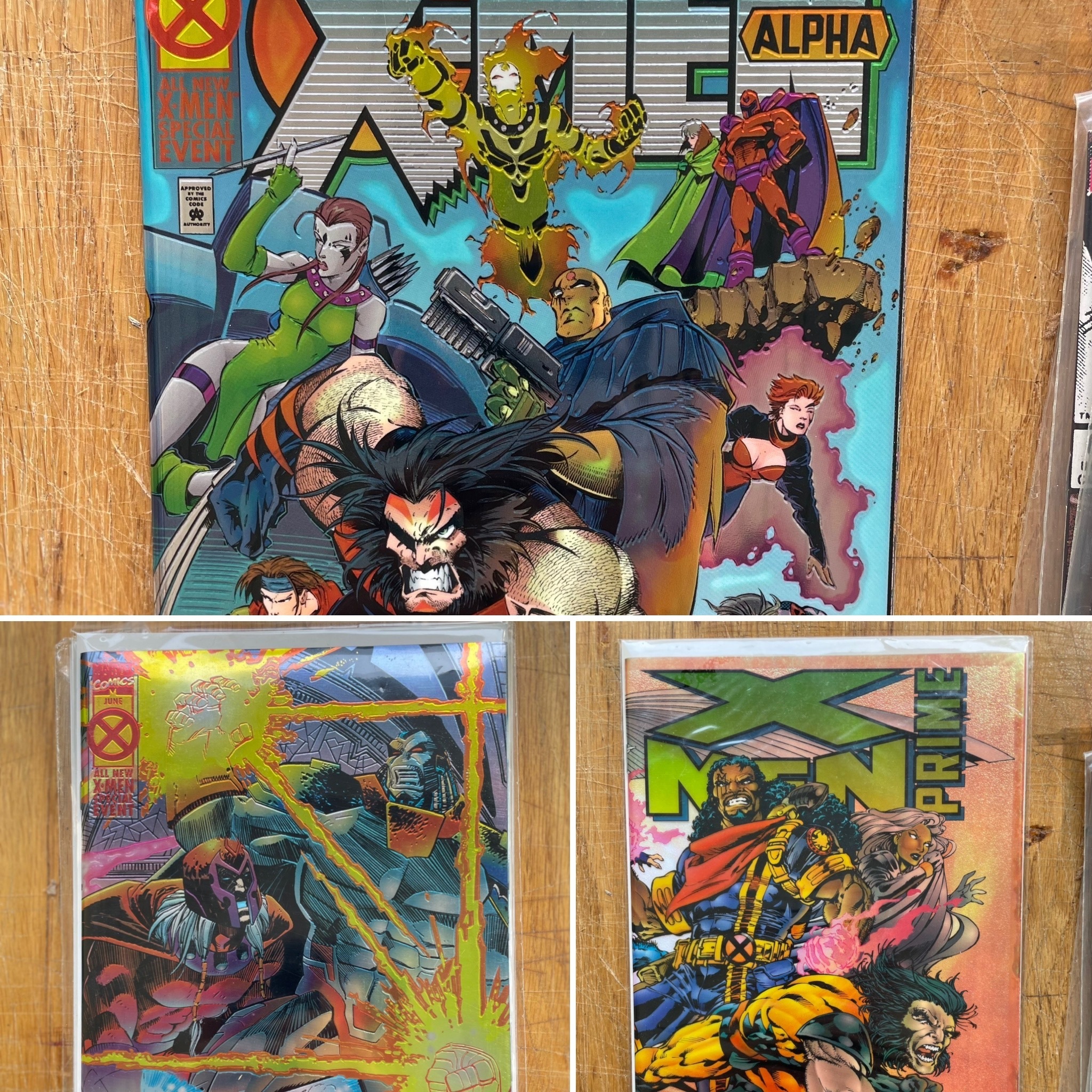 Lot of 3 Age of Apocalypse X-Men: ALPHA, OMEGA, & Prime (1995) | Comic ...
