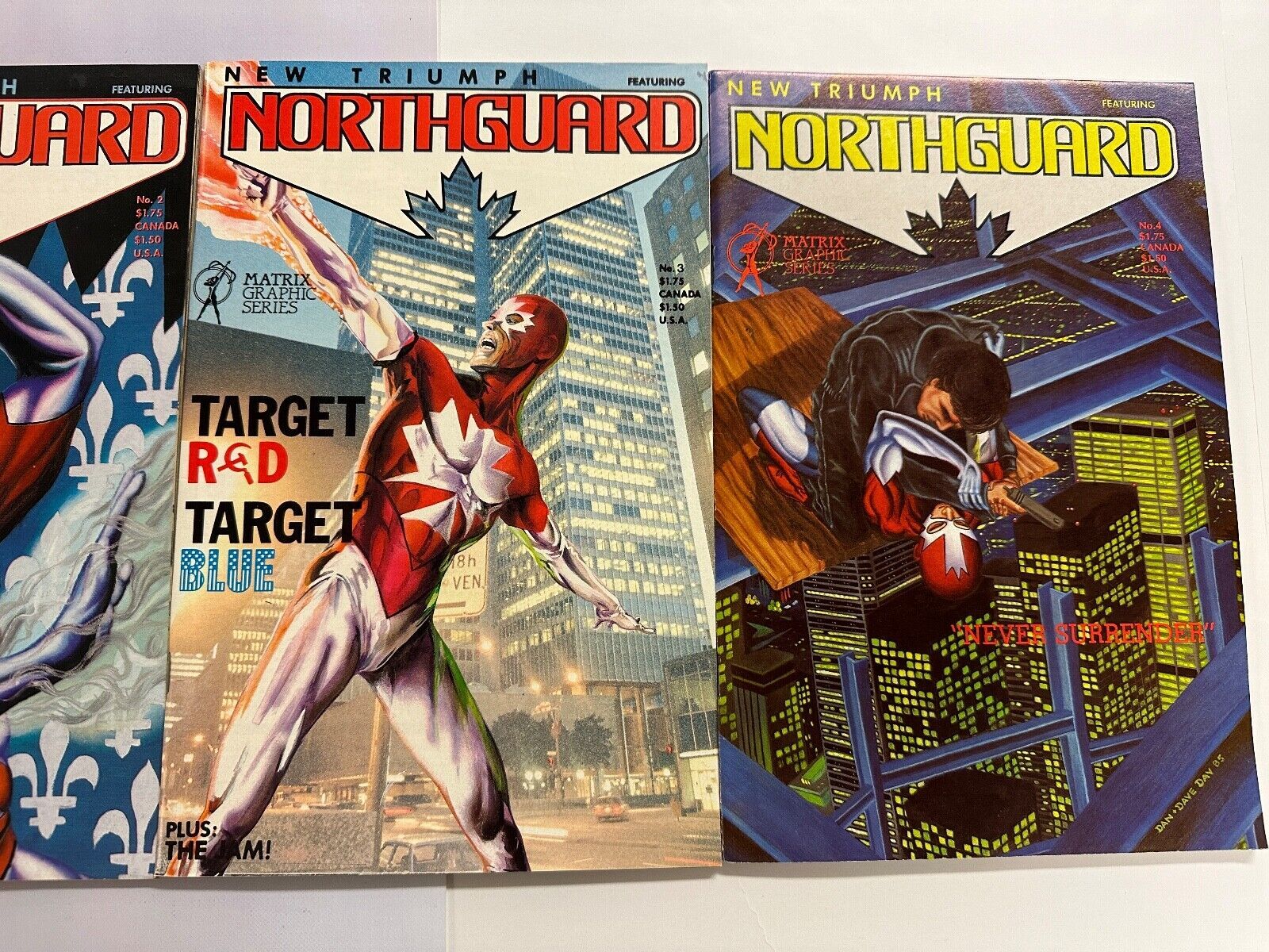 4 New Triumph Northguard Matrix Graphics Comics # 1 2 3 4 95 CT6 ...