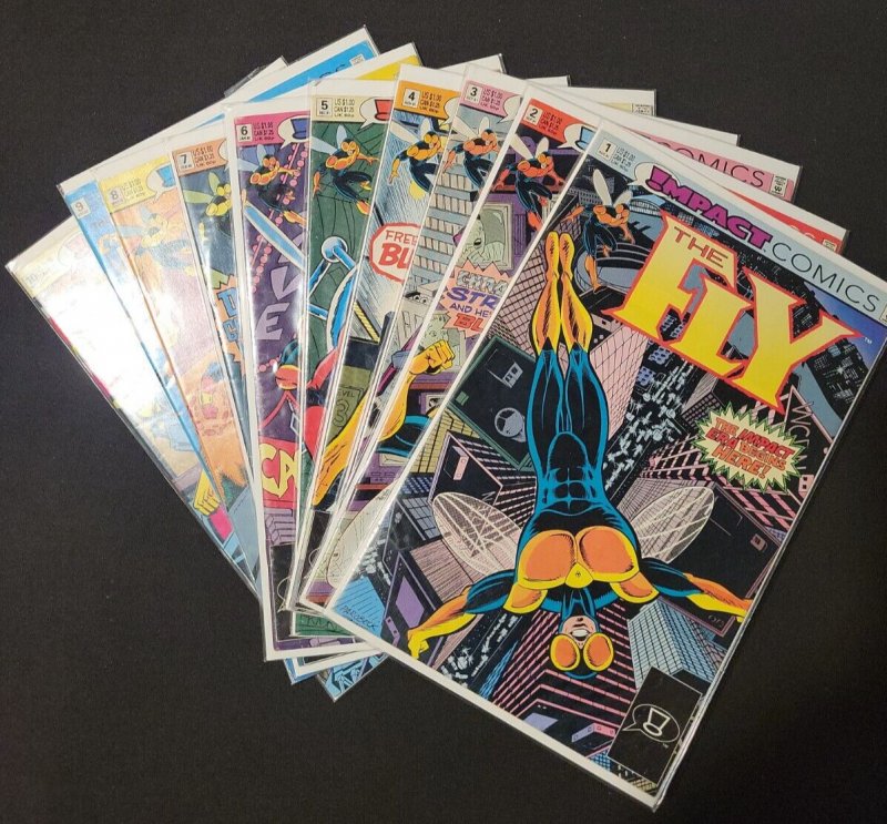THE Fly # 1- Through-#10 IMPACT COMICS LOT BAGGED BOARDED 10 Total ...