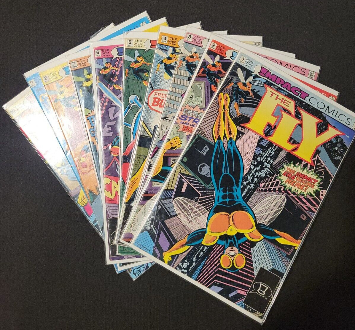 THE Fly # 1- Through-#10 IMPACT COMICS LOT BAGGED BOARDED 10 Total ...