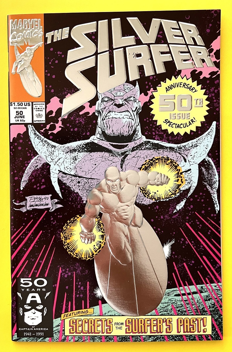 Silver Surfer 50 Silver Foil Cover (1991) | Comic Books - Copper Age ...