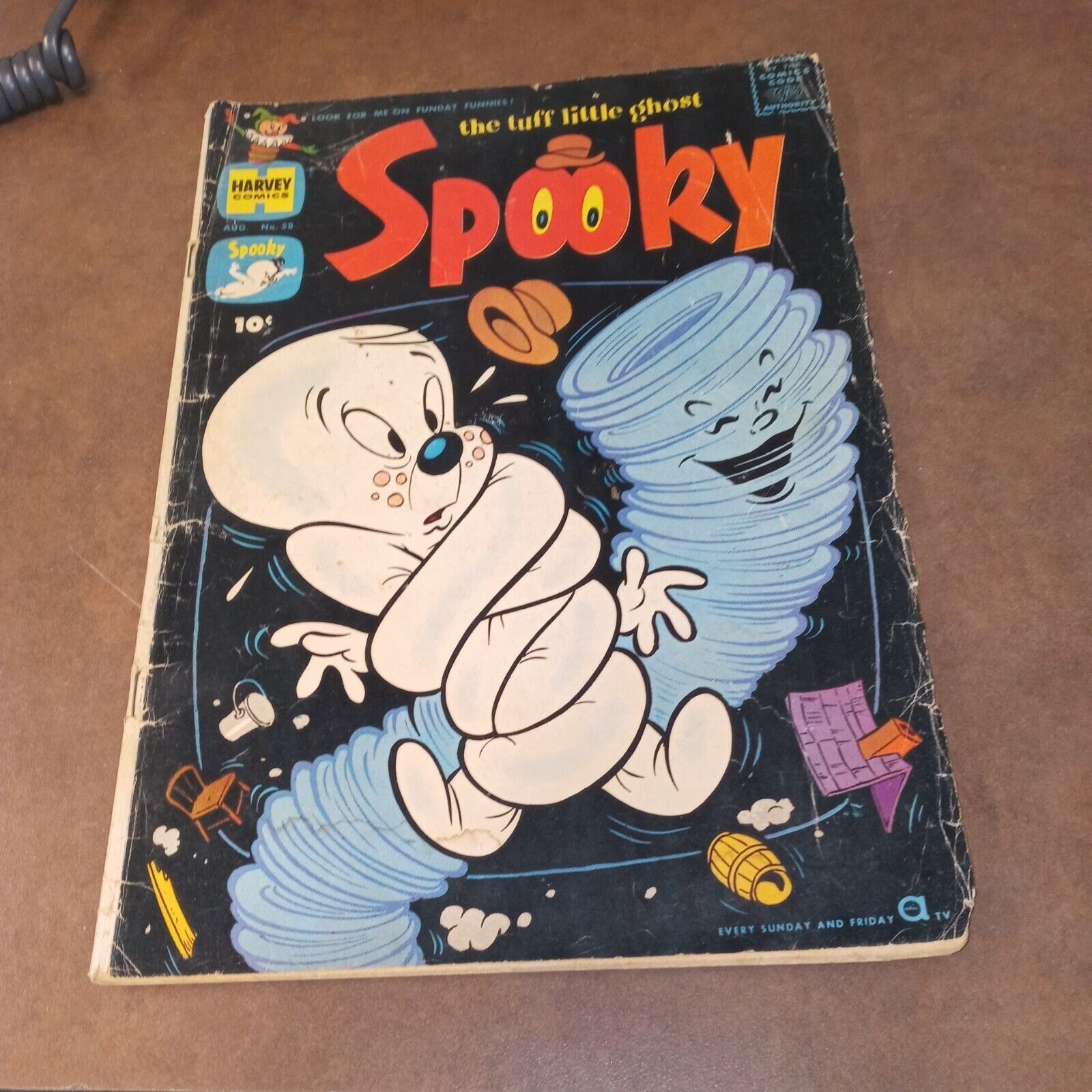 Spooky #58 Harvey Comics 1961 silver age cartoon the tuff little ghost ...