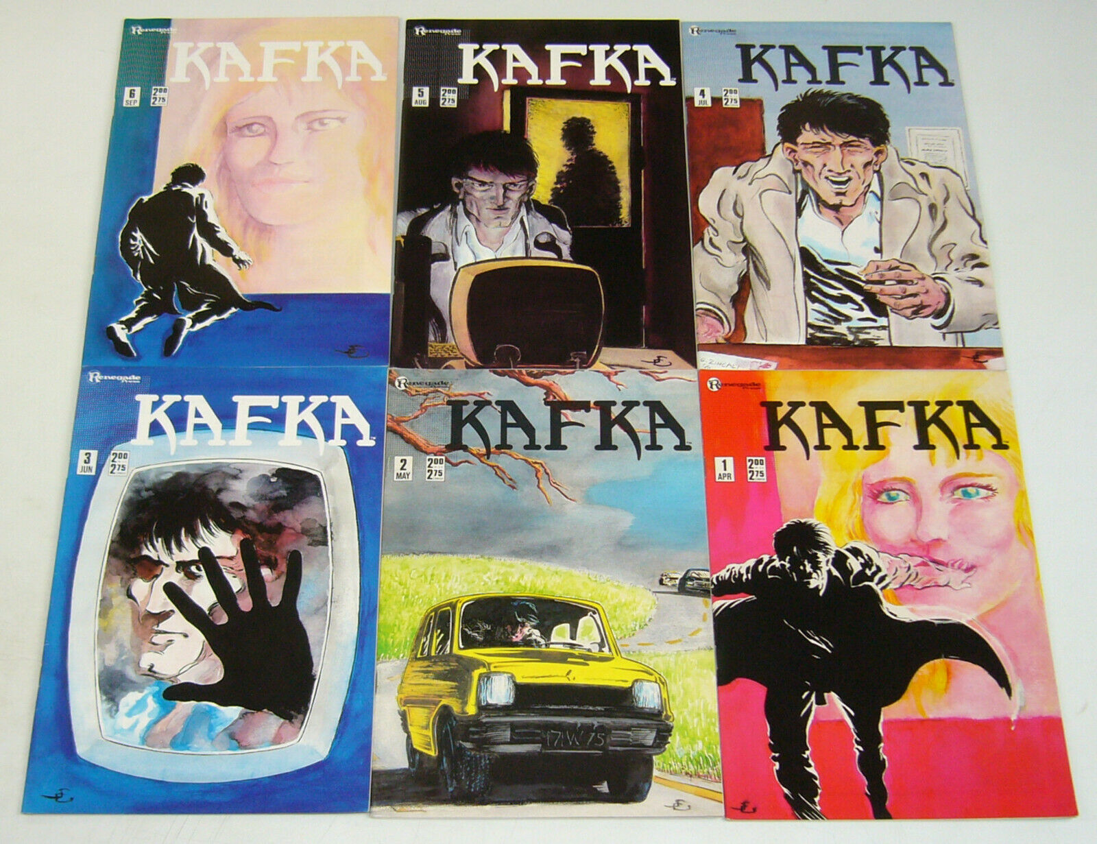 Kafka #1-6 VF/NM complete series - steven seagle - renegade press 2 3 4 ...