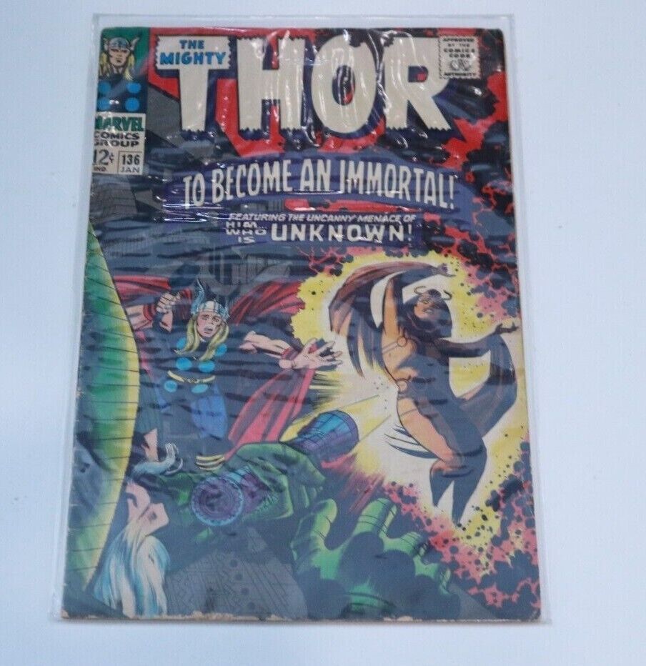 The Mighty Thor #136 Lady Sif Jack Kirby Cover | Comic Books - Silver ...