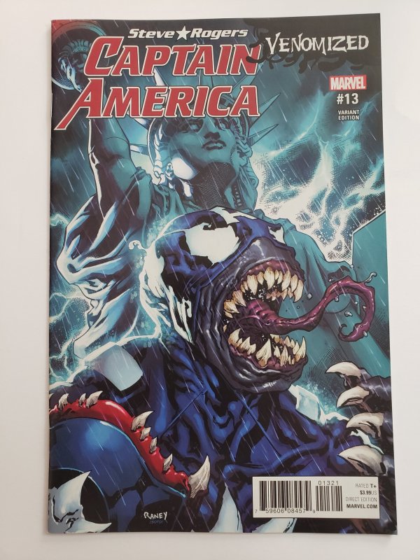 Captain America Steve Rogers #13 NM 9.4 (2017) Tom Raney Venomized ...