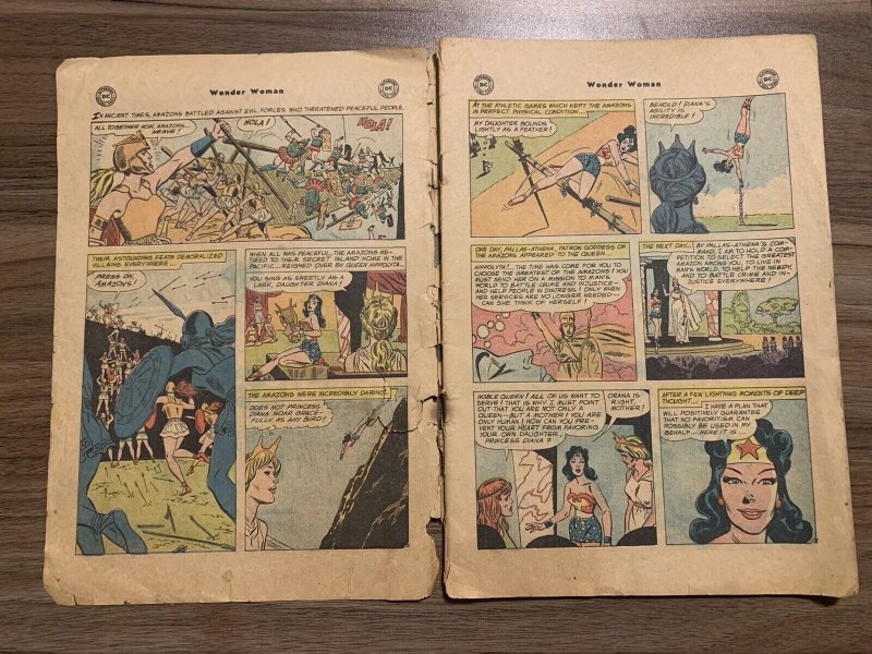 WONDER WOMAN #98 1958 Coverless 1st Silver Age Wonder Woman! SCARCE DC ...