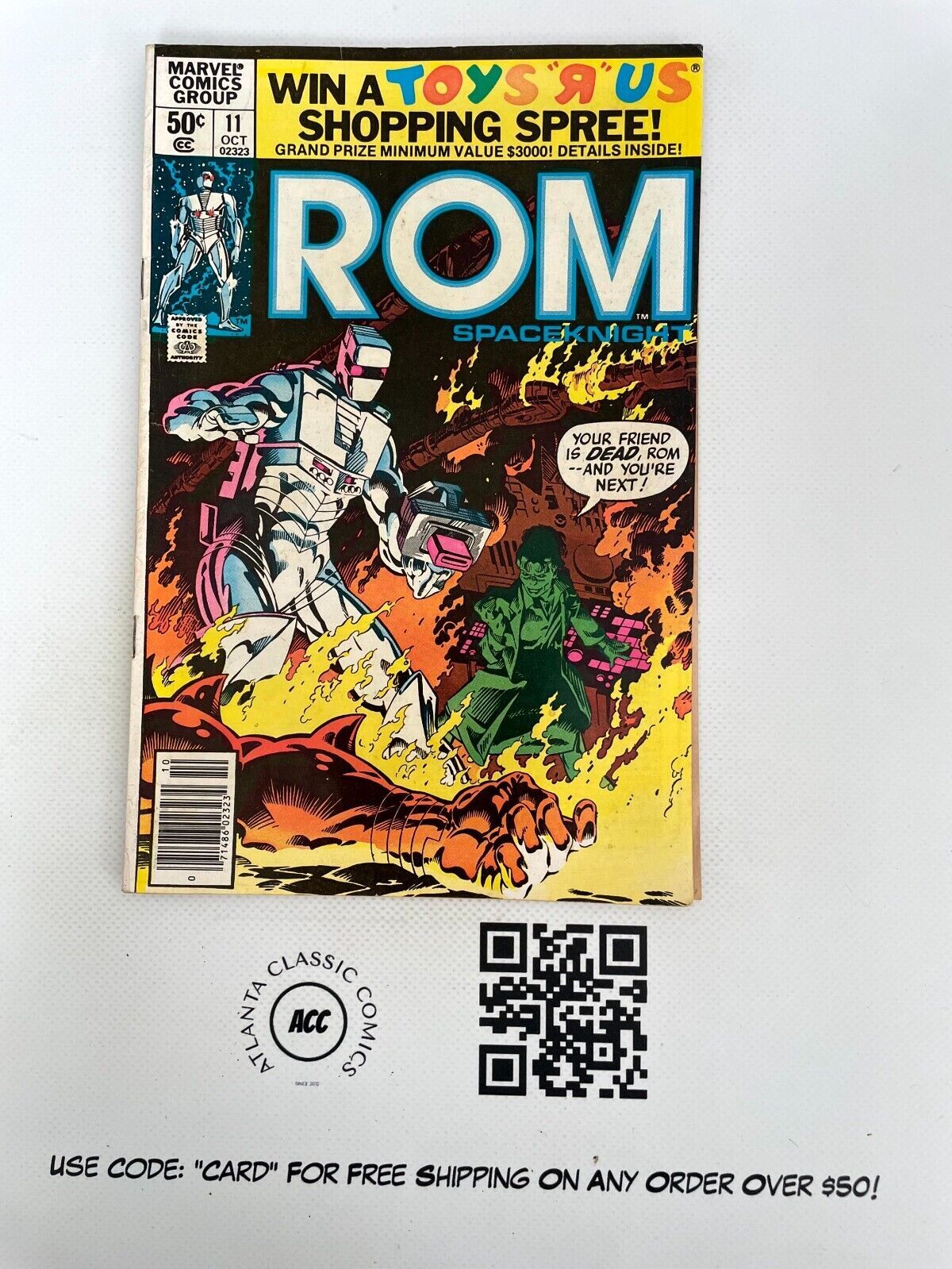 Rom # 11 FN Marvel Comic Book Spaceknight X-Men Avengers Hulk Thor 16 ...