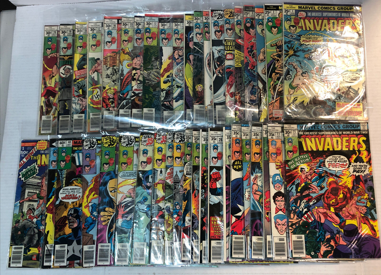 The Invaders (1975) #1-41 + Annual #1 VG/VF- Complete Set ~ Marvel ...