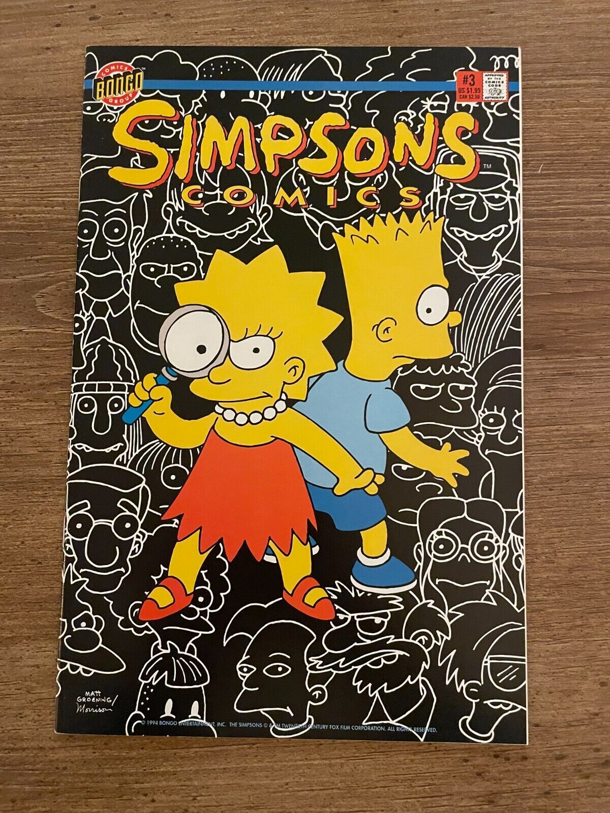 Simpsons Comics # 3 NM 1st Print Bongo Comic Book Homer Bart Lisa Marge ...