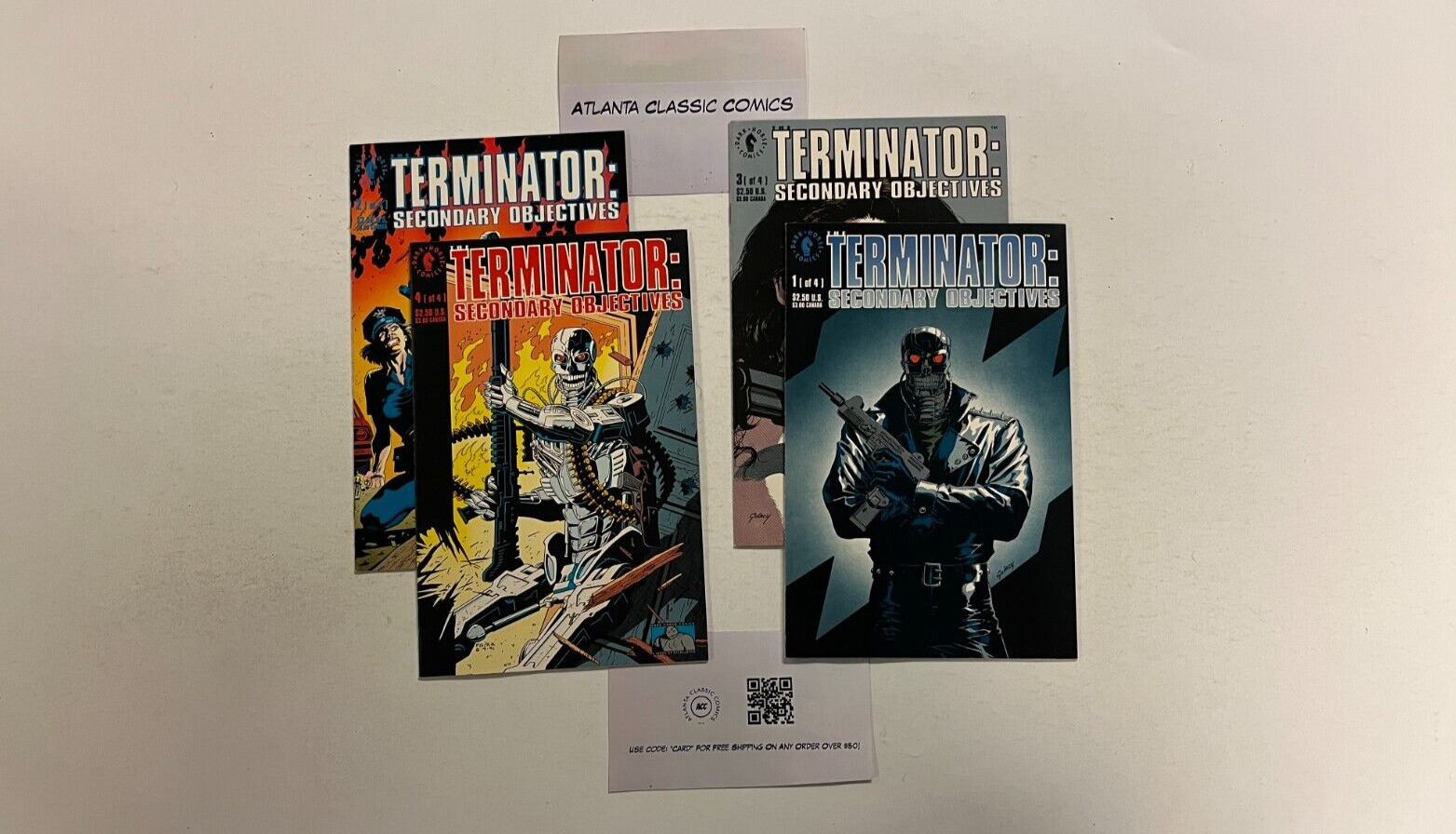 Terminator Secondary Objectives Complete Dark Horse Comics #1 2 3 4 107 ...