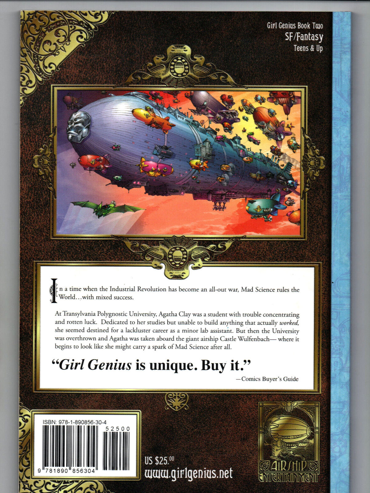 Girl Genius Book Two TPB - 2 - Steam Punk - Phil Foglio - 2013 - NM ...