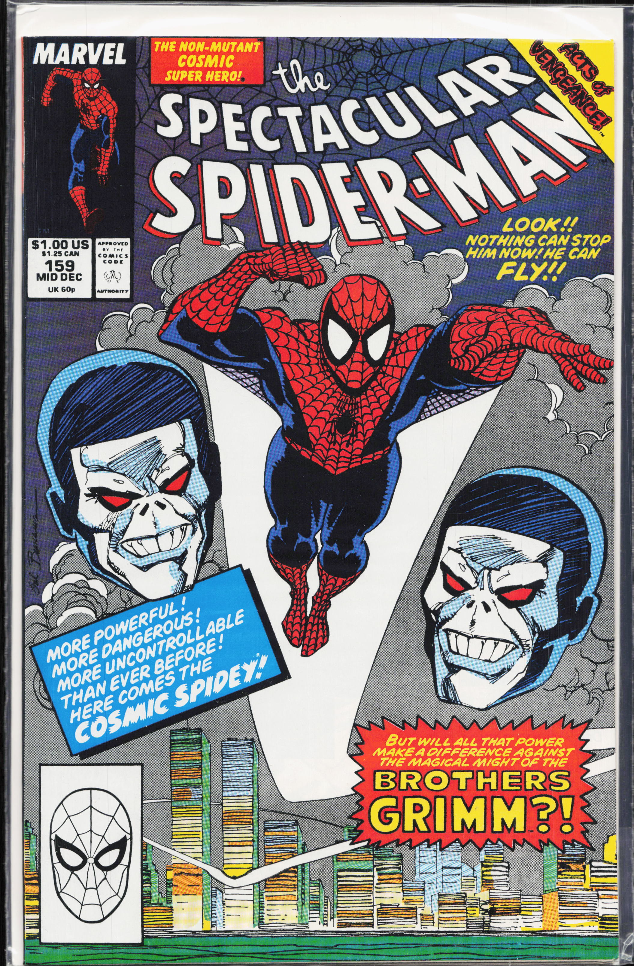 The Spectacular Spider-Man #159 Direct Edition (1989) Spider-Man ...