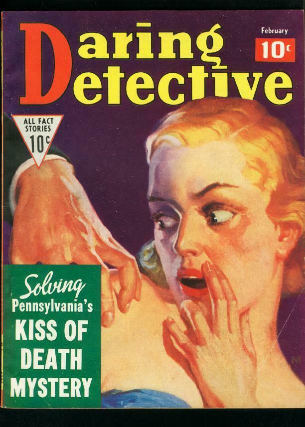 Daring Detective FEB 1936-Smugglers, True Crime-Kiss of Death VG ...