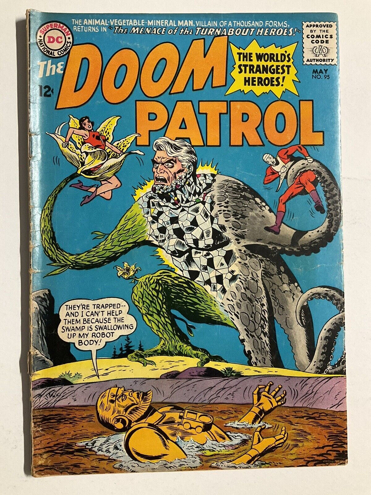 Doom Patrol 95 VG Very Good 4.0 Bottom Staple Detached DC Comics ...