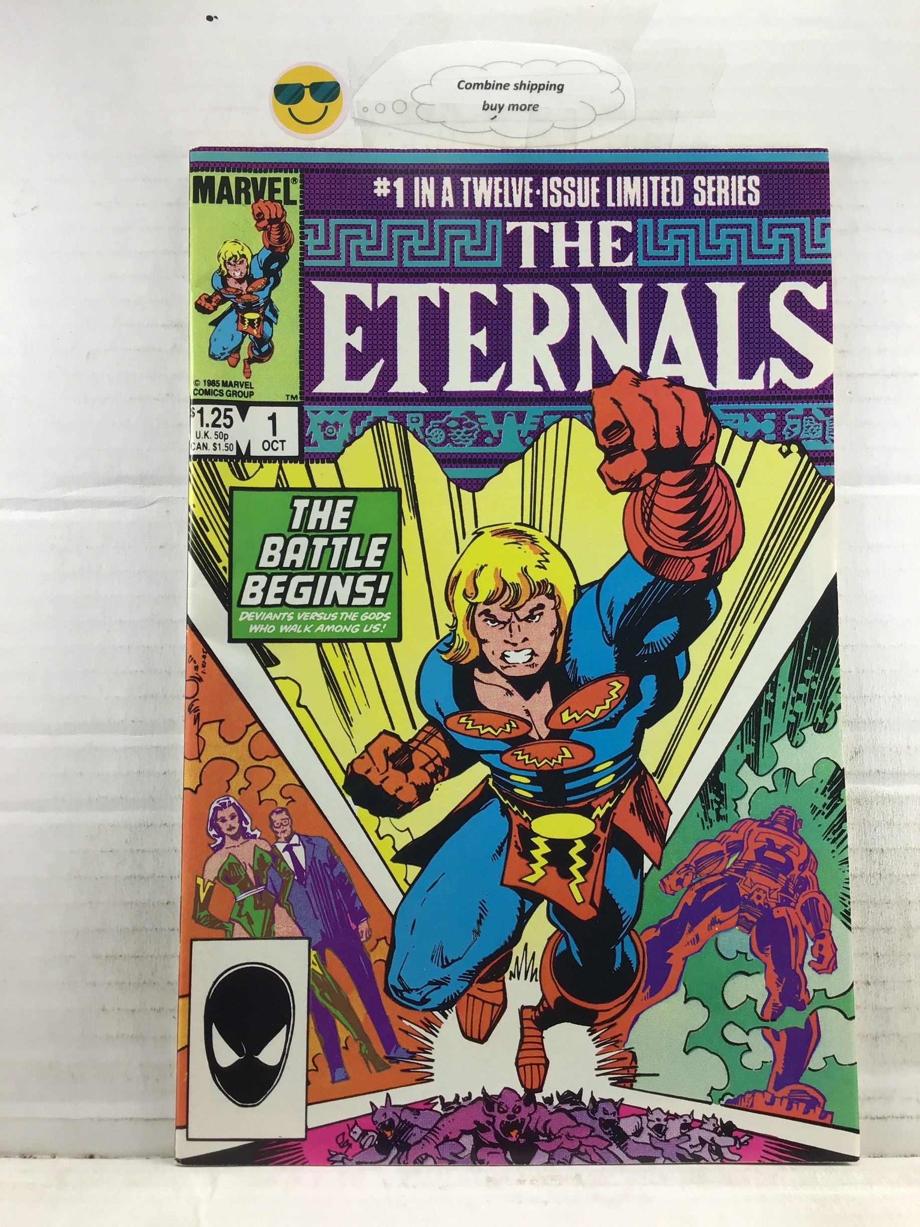 Eternals #1 (1985) NM key 1st cameo app Phastos-eternal 1st app ...