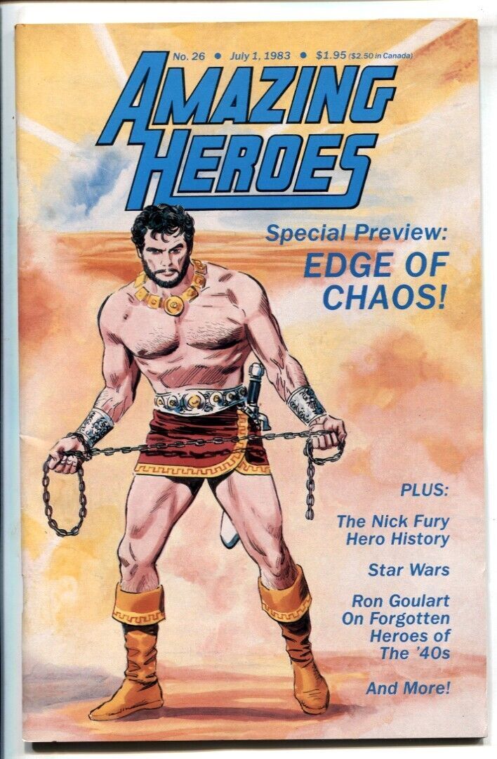 AMAZING HEROES #26 1983 - comics - Edge of Chaos - Nick Fury - Star ...