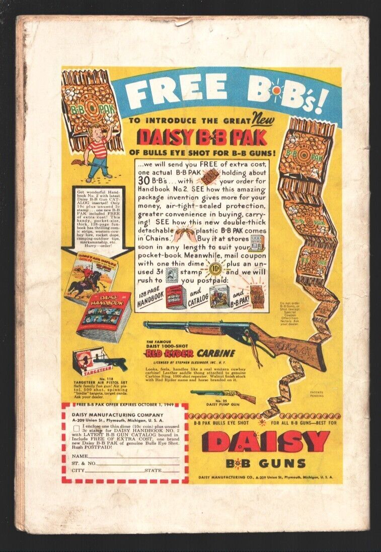 Billy West #2 1949-Standard-Headlight cover-John Celardo & George ...